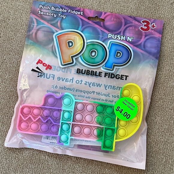 Toys | Nwt Push N Pop Bubble Fidget Alligator | Poshmark